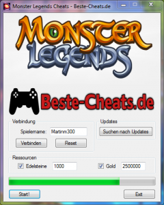 Monster Legends Cheats - Edelsteine und Gold - Beste-Cheats.de